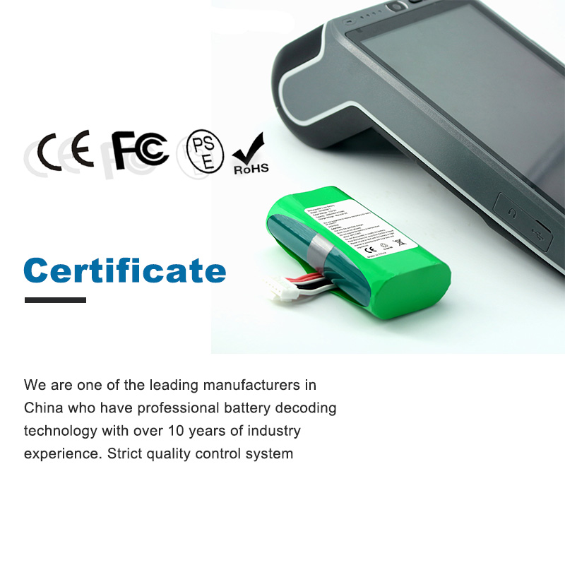 7.2V 2600mAh 3400mAh Lithium 18650 Battery for Ingenico APOS A8 Payment ...