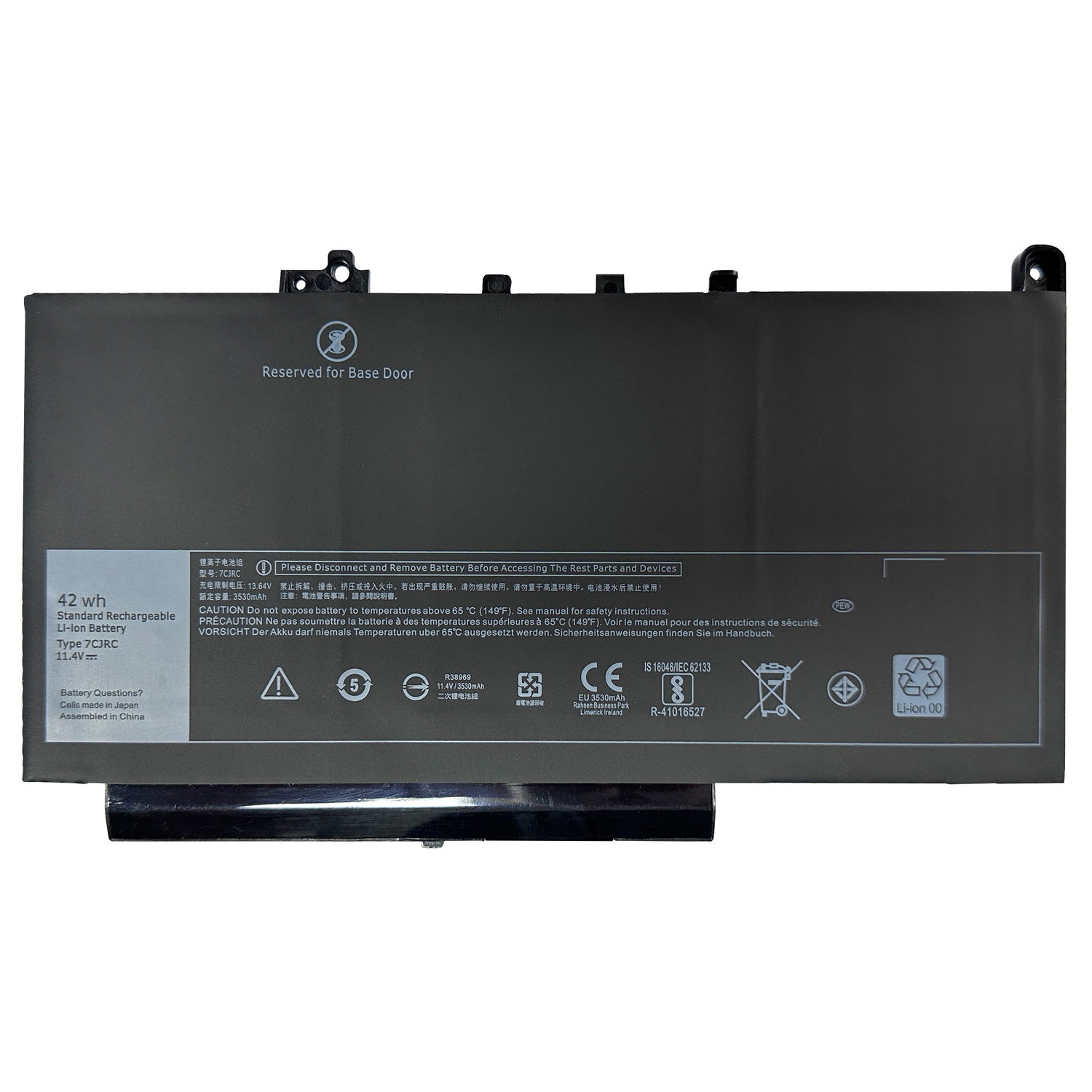 7CJRC Laptop Battery for DELL Latitude 12 E7470 E7270 Rechargeable ...